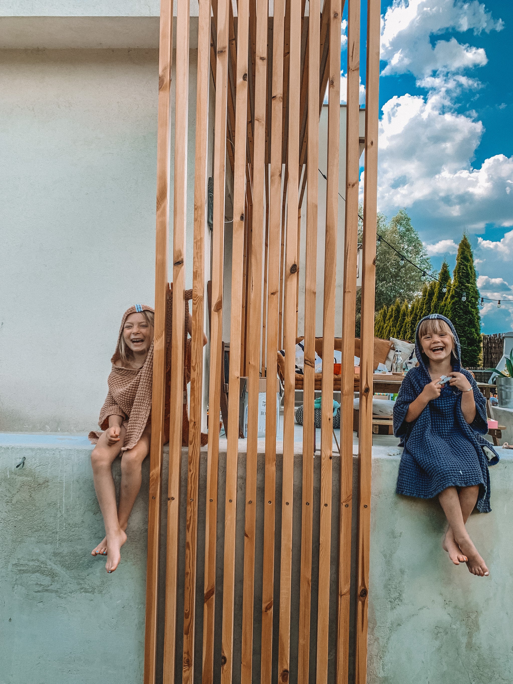 waffle poncho/cinamon – lovunique